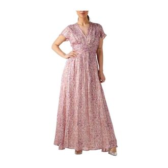 Notre-V Elegantes Lila Maxi-Kleid - - Dresses - Damen - Lila - S