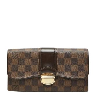 Louis Vuitton Pre-owned Long Wallet (Bi-fold) - Femme - Pre-owned - Brun - Taille: ONE Size