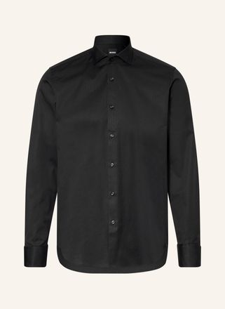 HUGO BOSS Hemd Joe Regular Fit schwarz