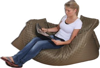 Kinzler K-11256/53 Riesensitzsack Rauten 140x180 cm, khaki