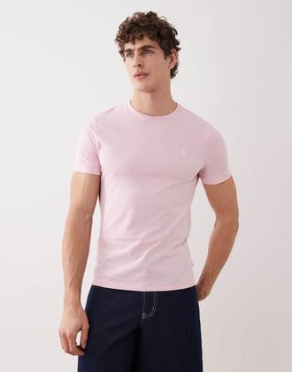 Polo Ralph Lauren T-shirt &agrave; logo embl&eacute;matique - Rose