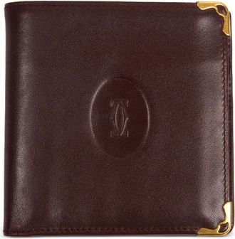 Cartier portefeuille m&eacute;dium en cuir (ann&eacute;es 1990) - Rouge