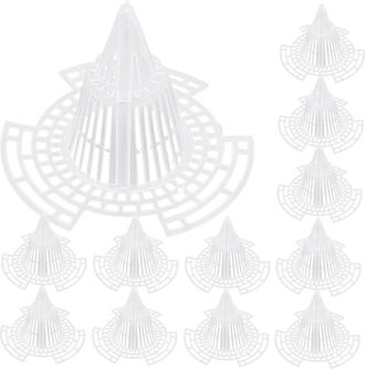 Happyyami 25stücke Kegel-blumentopf-netzunterlagen Atmungsaktive Pflanzgefäß-einsätze Für Abflusslöcher Verhindert Bodenverlust Gartenzubehör Für Bonsai Und Out