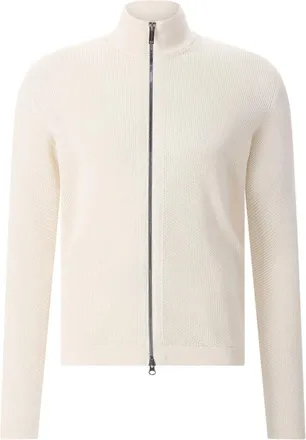 Phil Petter Homme, Pulls, Beige, Taille: XL Gilet en coton ajour&eacute;