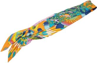 Herm&egrave;s Pre-owned La Source de Pegase Twilly Scarf - Femme - Pre-owned - Multicolore - Taille: ONE Size