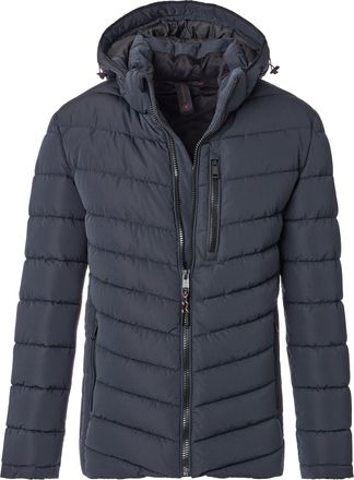 Casamoda Steppjacke CASAMODA, Herren, Gr. XL, blau, Steppware, Obermaterial: 100% Polyester, unifarben, regular fit h&uuml;ftbedeckend, Rundhals, abgesteppte Kante,