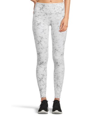 Skechers Damen Goflex Rib Floral Mirage FL Hw Leggings, hellgrau, XL