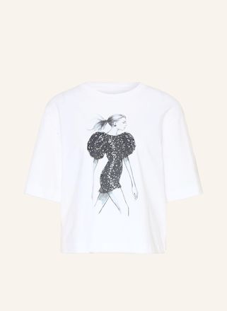 Rich & Royal T-Shirt Mit Schmucksteinen weiss