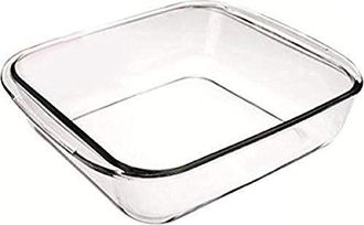 Ibili 480625 Auflaufform Kristall, Glas, transparent, 25 x 22 x 5 cm