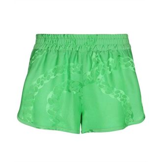 Stella McCartney Shorts mit elastischem Bund - - Shorts - Damen - Gr&uuml;n - S