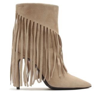 Pinko Cowboystiefel PINKO Olympe Tronchetto PE 23 BLKS1 100573 A0N8 Beige