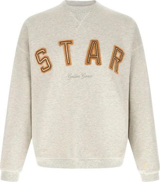 Golden Goose Homme, Sweatshirts et sweats &agrave; capuche, Gris, Taille: S Star SweaT-shirt
