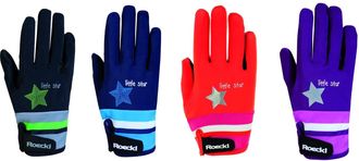 Roeckl Sports Junior Handschuh -Kelli- Kinder Reithandschuh, Schwarz, 6