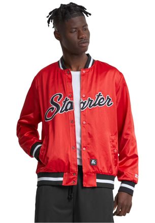 Starter Black Label Herren Starter Satin College Jacket cityred, M
