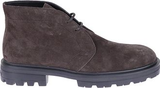 Hogan Homme, Chaussures, Brun, Taille: 42 1/2 EU Lace-up Bottes