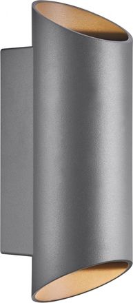 Nordlux 2218231050 Nico Wandleuchte, rund, anthrazit, IP54