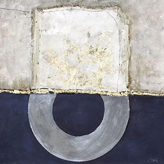 Malerifabrikken Premium Wandkunstmalerei | Schwere Textur handgefertigt in sch&ouml;nen blauen Farben | Leinwandgr&ouml;&szlig;e 90 x 120 cm | sch&ouml;ne Heimdekoration | einzigartige Ku