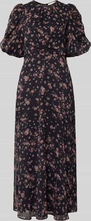 Neo Noir Midikleid mit Puff&auml;rmeln Modell Kikka