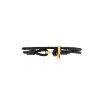 Tom Ford Braided Leather T Bracelet - - Accessories - Herren - Schwarzk - M