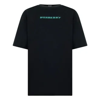 Burberry Homme, Tops, Noir, Taille: M T-shirt en coton
