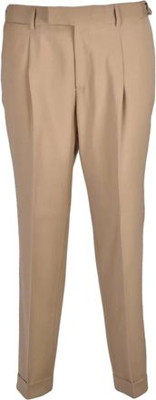 Paoloni Homme, Pantalons, Beige, Taille: XL Classico Suit Pantalons