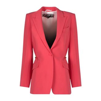 Patrizia Pepe Blazer ajust&eacute; &agrave; un bouton - Femme - Vestes - Rouge - Taille: 34 FR