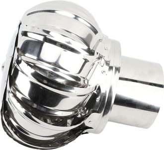 ZJchao Drehbarer Schornsteinaufsatz aus Edelstahl f&uuml;r D&auml;cher, Wetterfest, Staubabweisend, Tierabwehr mit Regenschutz, Passend f&uuml;r die Meisten Hausschornstein