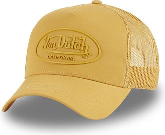 Von Dutch Kappe für Damen & Herren, verstellbar, Trucker-Kappe, Logo, senf, One size