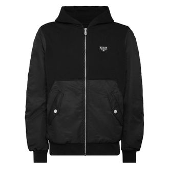 Philipp Plein Homme, Sweatshirts et sweats &agrave; capuche, Noir, Taille: M Sweat &agrave; capuche Sweatjacket LS Iconic