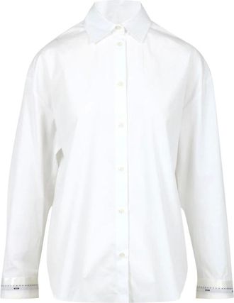 Msgm Msgm, Femme, Blouses et Chemises, Blanc, Taille: 38 FR Chemise Oversize