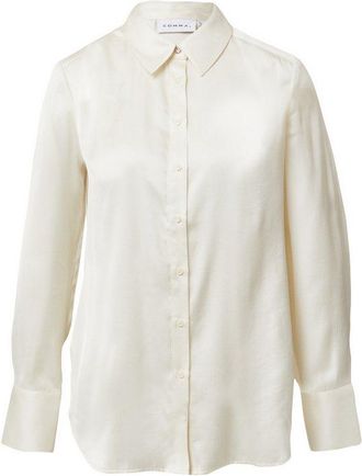 Comma Langarmbluse Bluse Hemdbluse aus Satin