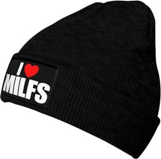 Generic Extensible Tricot&eacute; Bonnet, Dr&ocirc;le, I Love Les Milfs, Jaime Les Milfs, Unisexe Knit Beanie, Bonnets en Tricot pour Cyclisme, Sports, Femme