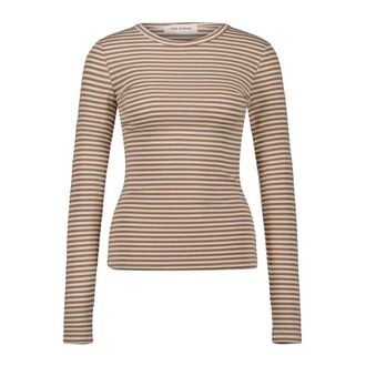 Sofie Schnoor Beige Gestreiftes Langarm T-Shirt - - Tops - Damen - Beige - S