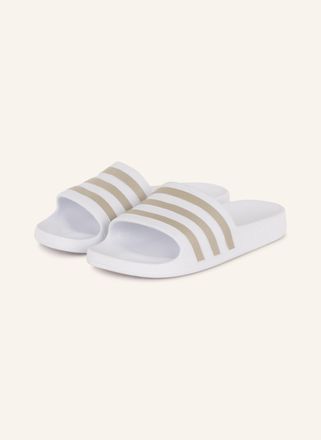 adidas Pantoletten Adilette Aqua weiss