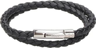 Tod's Homme, Accessoires, Noir, Taille: ONE Size Mycolors Leather Bracelet