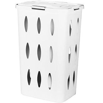 Great Plastic Mehrzweckkorb aus Kunststoff, rechteckig, 60 l, Wei&szlig;