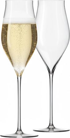 Holmegaard Notes Champagnerglas, transparent, 26,9 cm H x 7,9 cm D, 363 ml, 2 St&uuml;ck