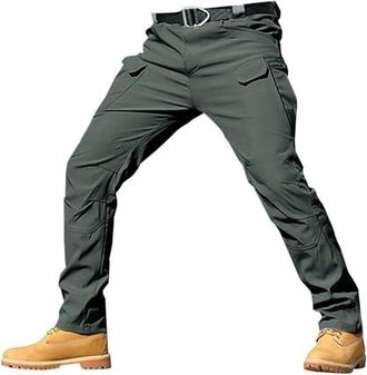 Generic Pantalon cargo camouflage pour homme décontracté tactique pantalon softshell léger de travail imperméable pour le camping et la randonnée avec plusieu