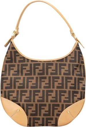Fendi Sac bandouli&egrave;re classique Pre-owned &agrave; motif signature - Femme - Pre-owned - Brun - Taille: ONE Size