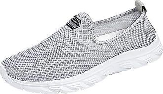 Generic Chaussures de course légères à lacets pour homme en maille respirante avec semelle antidérapante absorbant les chocs, coussin confortable, chaussures 