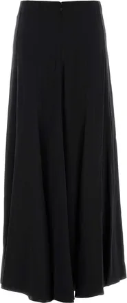 Chlo&eacute; Black Exterior: Silk Gonne Skirt