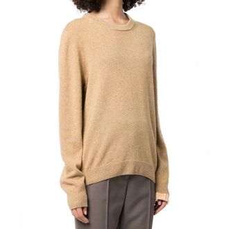 Maison Margiela Womens Brown Cashmere Sweatshirt Clothing