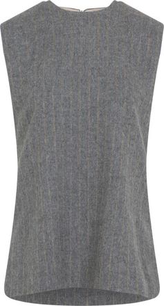 Carven Femme, Tops, Gris, Taille: 40 FR Haut sans Manches Trapèze