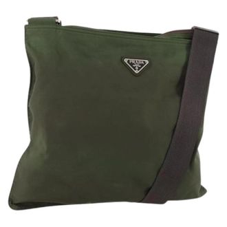 Prada Pre-owned Vintage Nylon Schultertasche - - Pre-owned - Damen - Gr&uuml;n - ONE SIZE