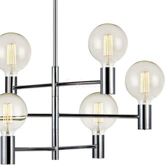 Marksl&ouml;jd Markslojd - Suspension Led chrome 6 points lumineux Capital - Marksl&ouml;jd
