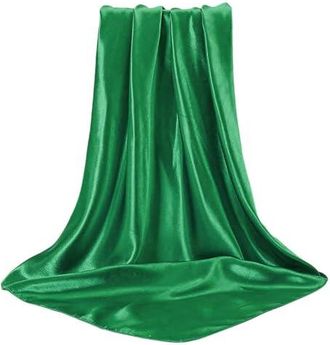 Generic Grand foulard carré en satin 2026 pour femme, Vert, Taille unique