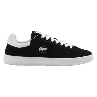 Lacoste Baseshot Sneaker f&uuml;r Herren, Wildleder (Schwarz/Wei&szlig;)