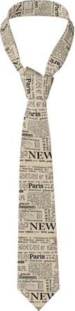 Generic Cravates Homme Journal De Paris Tendance Men Tie Confortable Cravate Pour C&eacute;l&eacute;brations Remise De Dipl&ocirc;me L&Eacute;cole