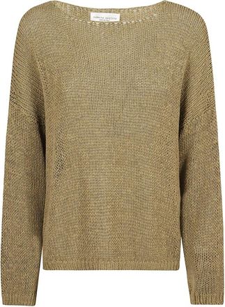 Roberto Collina Femme, Pulls, Vert, Taille: 38 FR Pull en maille ajour&eacute;e