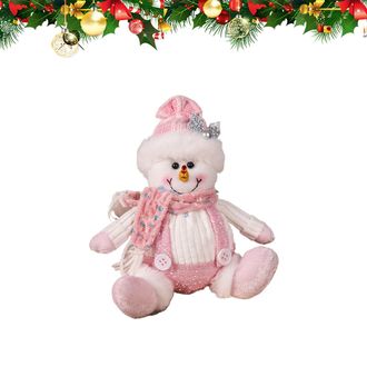 Generico Plush Santa Claus - Pink Christmas Figure Ornament | Soft Doll Pendant f&uuml;r Windowsill Table Garden Yard Tischdecke B&uuml;cherregal Nightstand Schreibtisch